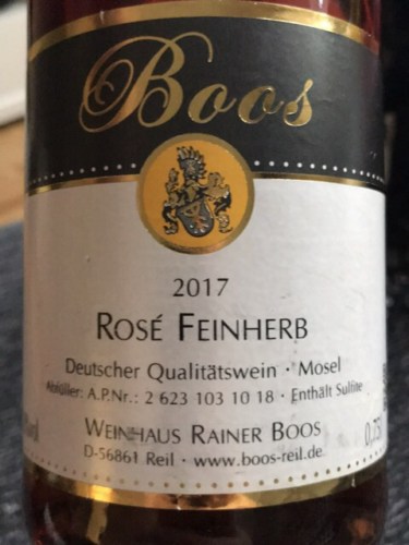 Rainer Boos Rosé Feinherb | Vivino US