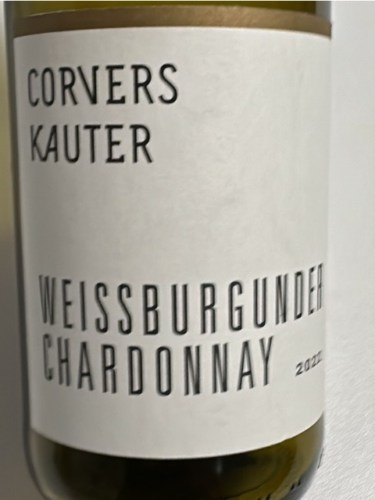 Corvers Kauter Weissburgunder - Chardonnay | Vivino US