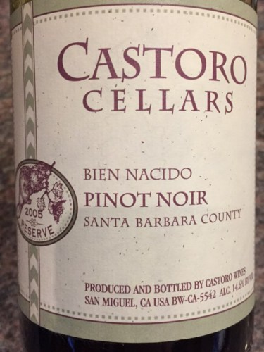 Castoro Cellars Bien Nacido Vineyard Reserve Pinot Noir | Vivino Brasil