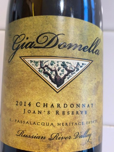 Gia Domella Joan's Reserve Chardonnay | Vivino France