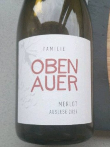 Familie Obenauer Merlot Auslese | Vivino US
