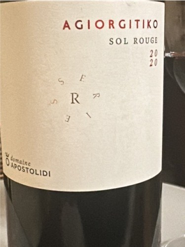 Domaine Apostolidi Agiorgitiko Sol Rouge | Vivino Australia