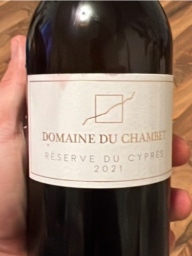 Domaine du Chambet Reserve du Cyprès | Vivino US