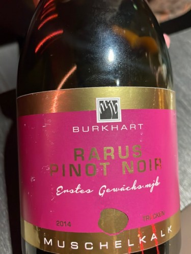 Burkhart Rarus Noir Muschelkalk | Vivino Australia