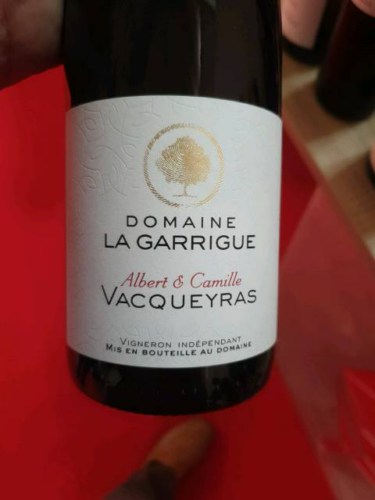 Domaine La Garrigue Albert & Camille Vacqueyras | Vivino US