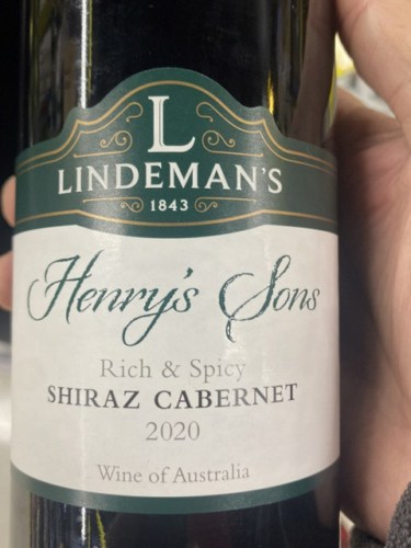 Lindeman's Henry's Sons Shiraz - Cabernet | Vivino Australia