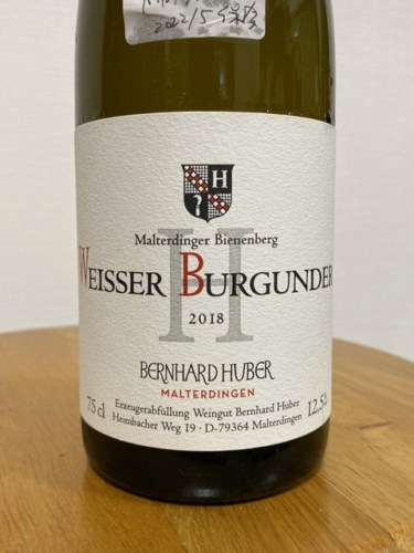 2018 Bernhard Huber Malterdingen Weisser Burgunder | Vivino English