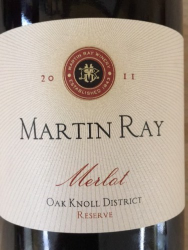 Martin Ray Reserve Merlot | Vivino US
