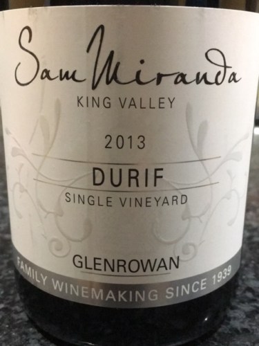 Sam Miranda Glenrowan Single Vineyard Durif | Vivino US