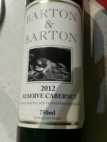 Barton & Barton Reserve Cabernet | Vivino English