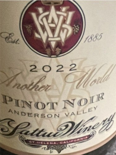 V. Sattui Another World Pinot Noir | Vivino US