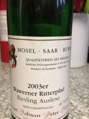 Johann Peter Reinert Wawerner Ritterpfad Riesling Auslese | Vivino