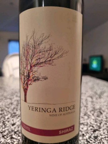 Yeringa Ridge Shiraz | Vivino Australia