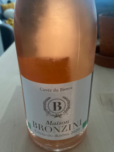 Maison Bronzini Cuvée du Bistrot Rosé | Vivino US