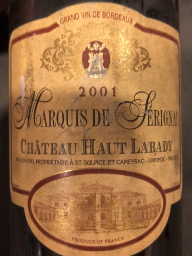 Château Haut-Labady Marquis de Sérignac Bordeaux | Vivino US