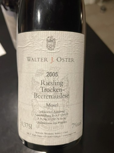 Walter J.Oster Riesling Trockenbeerenauslese | Vivino Australia