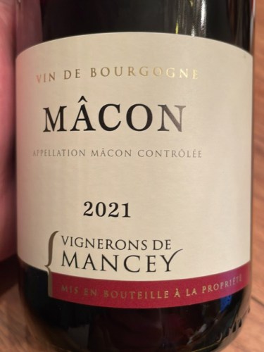 Vignerons de Mancey Mâcon Rouge | Vivino US