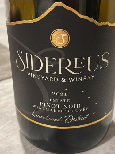 Sidereus Vineyard & Winery Winemaker’s Cuveé Pinot Noir | Vivino US