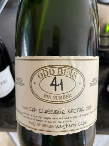 Odd Bins Bin Number 41 Cap Classique Nectar | Vivino US