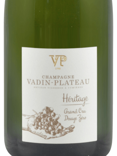 Vadin Plateau Héritage Dosage Zéro Champagne Grand Cru | Vivino US