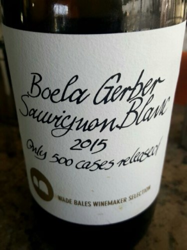 Wade Bales Boela Gerber Reserve Sauvignon Blanc | Vivino