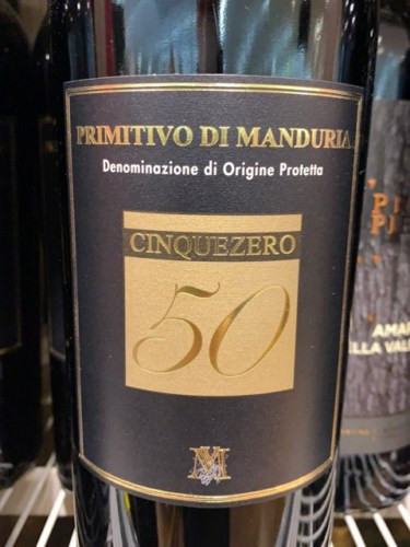 Conte Spagnoletti Zeuli Cinquezero 50 Primitivo di Manduria | Vivino US
