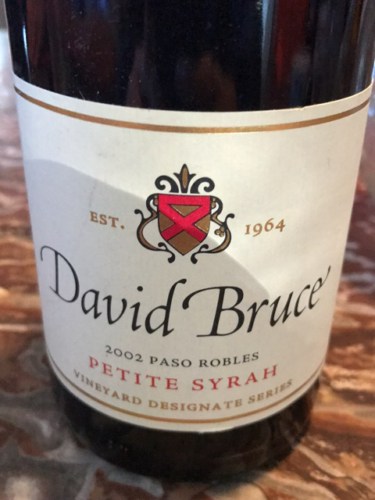 David Bruce Petite Syrah Paso Robles | Vivino US