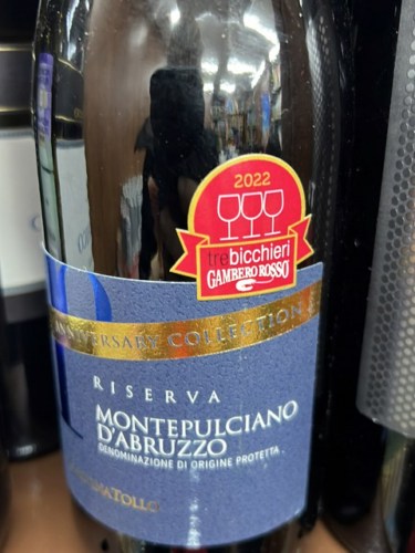 Cantina Tollo Anniversary Collection Montepulciano d'Abruzzo Riserva ...
