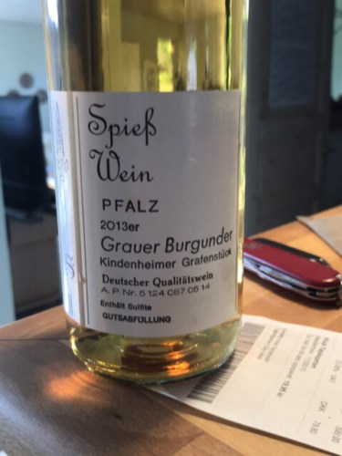 Roger Spiess Kindenheimer Grafenstück Grauer Burgunder | Vivino US
