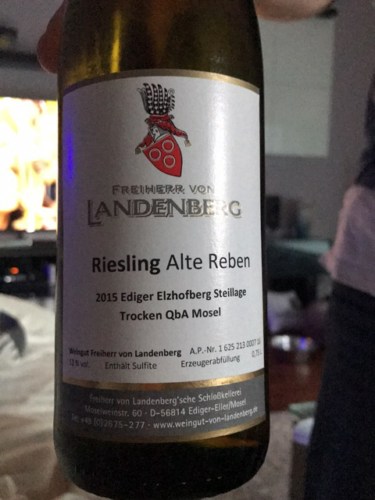 Freiherr von Landenberg Riesling Alte Reben Ediger Elzhofberg Steillage ...