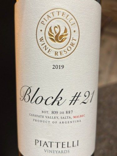 Piattelli Block #21 Malbec | Vivino English