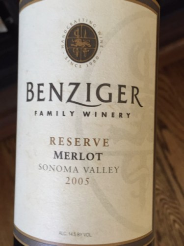 Benziger Reserve Merlot | Vivino US