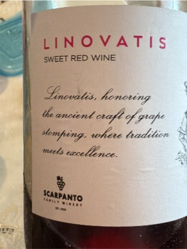 Scarpanto Family Winery Linovatis Sweet Red | Vivino US