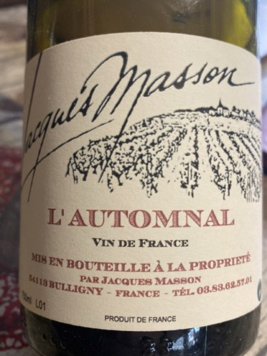 Jacques Masson L'Automnal Blanc | Vivino US