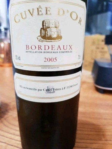 Castel Freres Cuvée d'Or Bordeaux | Vivino Brasil