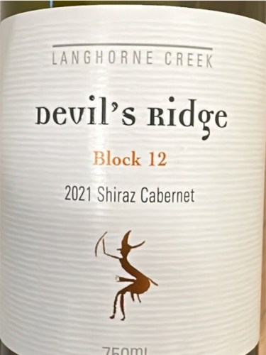 Devil's Ridge Block 12 Shiraz - Cabernet | Vivino US