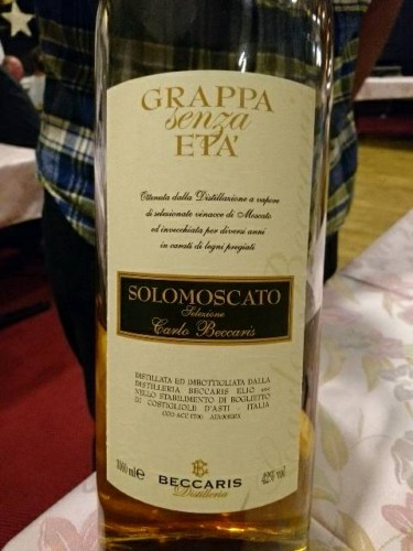 N.V. Elio Beccaris Solo Moscato Selezione Carlo Beccaris Grappa Senza ETA | Vivino US