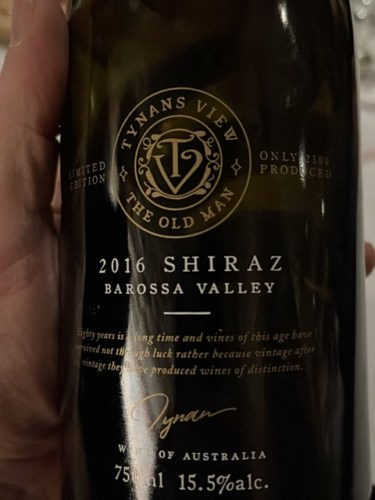 Tynan's View The Old Man Shiraz | Vivino English