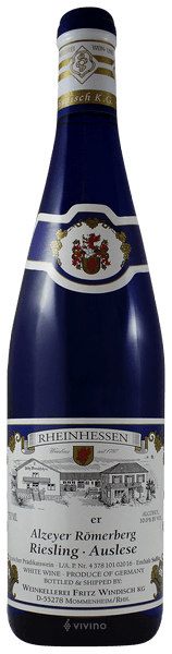 Fritz Windisch Alzeyer Römerberg Riesling Auslese | Vivino US