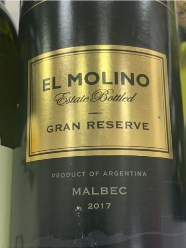 El Molino Gran Reserve Malbec | Vivino US