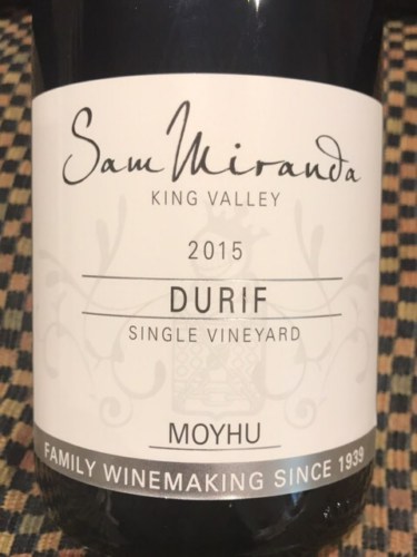 Sam Miranda Moyhu Single Vineyard Durif | Vivino Australia