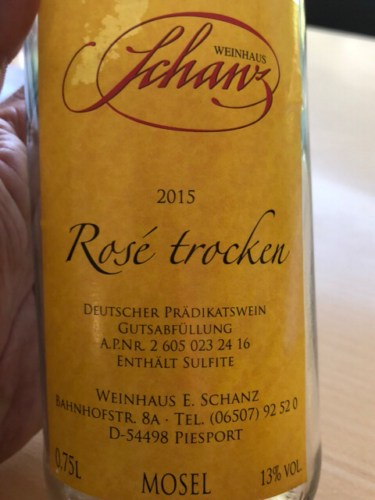 Schanz Rosé Trocken | Vivino US