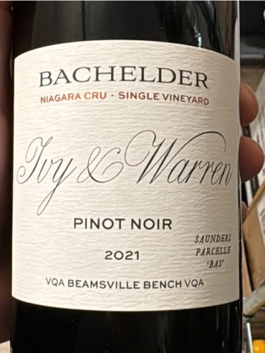 Bachelder Ivy & Warren Saunders Parcelle 'Bas' Pinot Noir | Vivino US