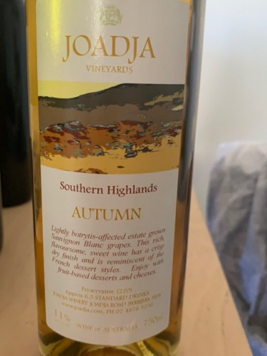 Joadja Estate Autumn | Vivino US