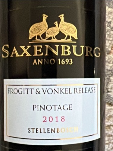 Saxenburg Frogitt & Vonkel Release Pinotage | Vivino US