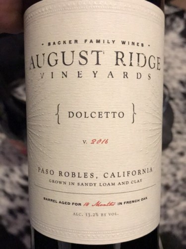 August Ridge Dolcetto | Vivino