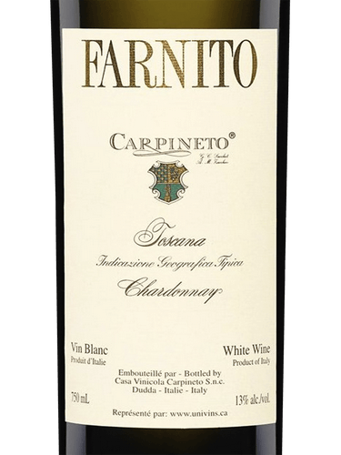 Carpineto Farnito Chardonnay Toscana | Vivino Sverige
