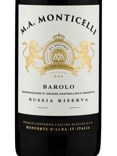 M.A. Monticelli Barolo Bussia Riserva | Vivino English
