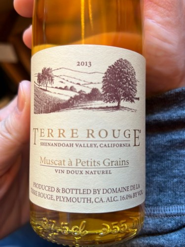 2013 Terre Rouge Muscat-à-Petits Grains | Vivino US