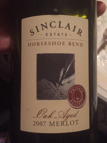 McPherson Sinclair Estate Oak Aged Horseshoe Bend Private Reserve ...